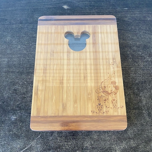 Kitchen | Mickey Mouse Laser Engraved Wood Cutting Board | Poshmark